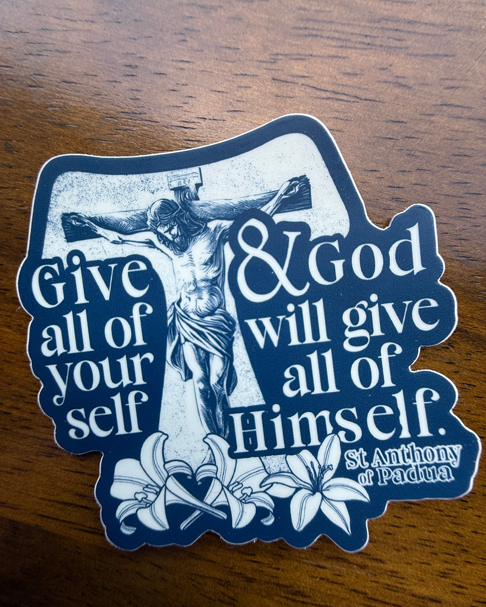St. Anthony Sticker – Catholic T-Shirt Club
