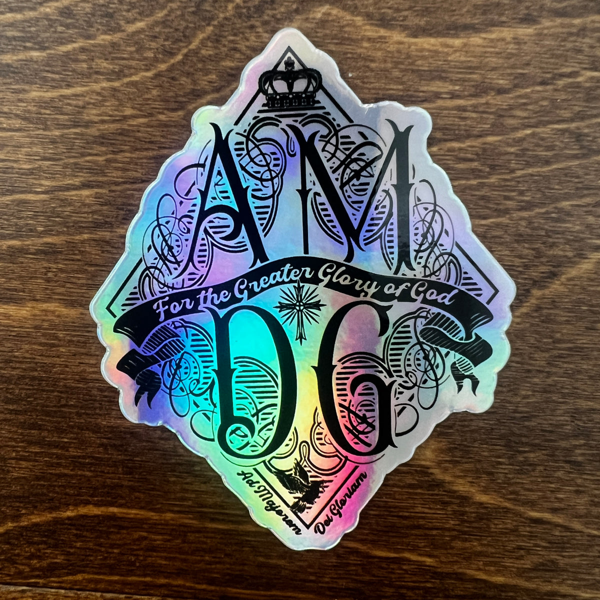 AMDG Sticker – Catholic T-Shirt Club